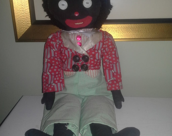 1950s Vintage Handmade Golliwog Rag Doll From England - Etsy