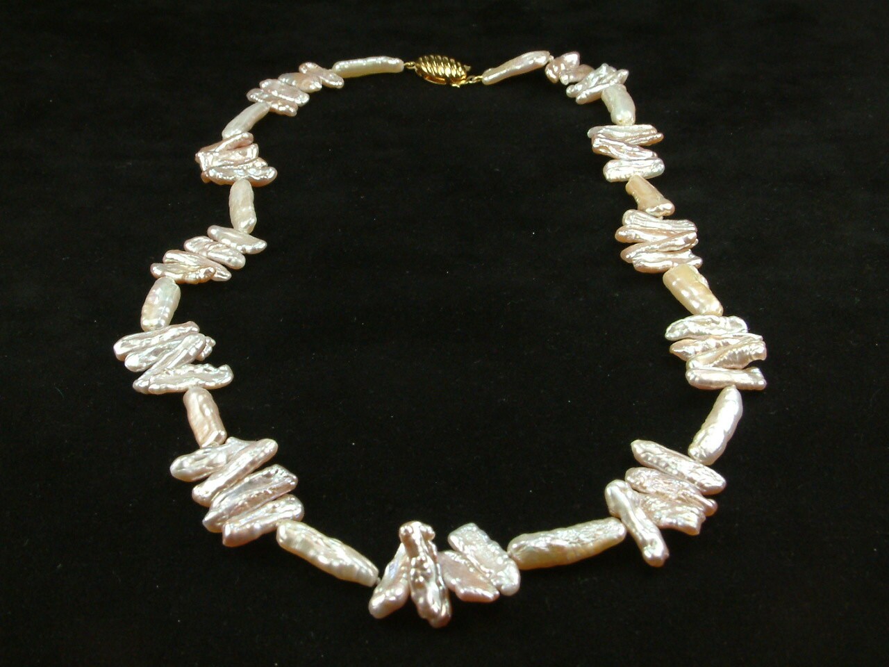 Pink Biwa Pearl Necklace - Etsy