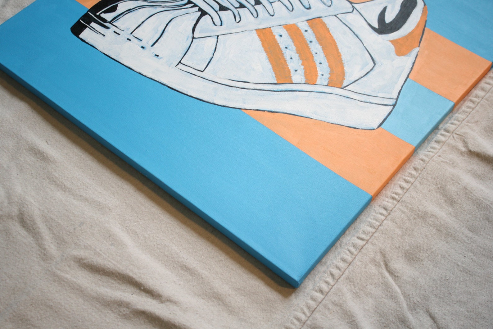 Hand-painted Original Adidas Shell Toe my Adidas - Etsy