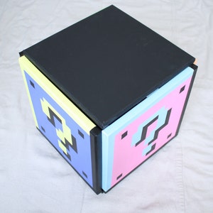 Hand-painted Original Super Mario question Cube - Etsy
