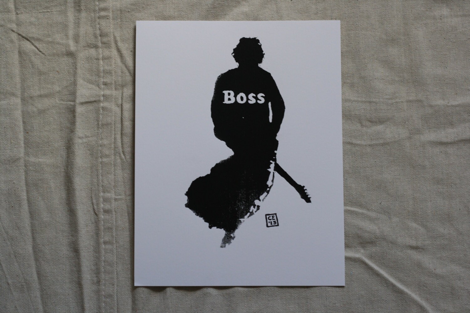 Art & Collectibles New 2021 Bruce Springsteen Born To Run Unique Print ...