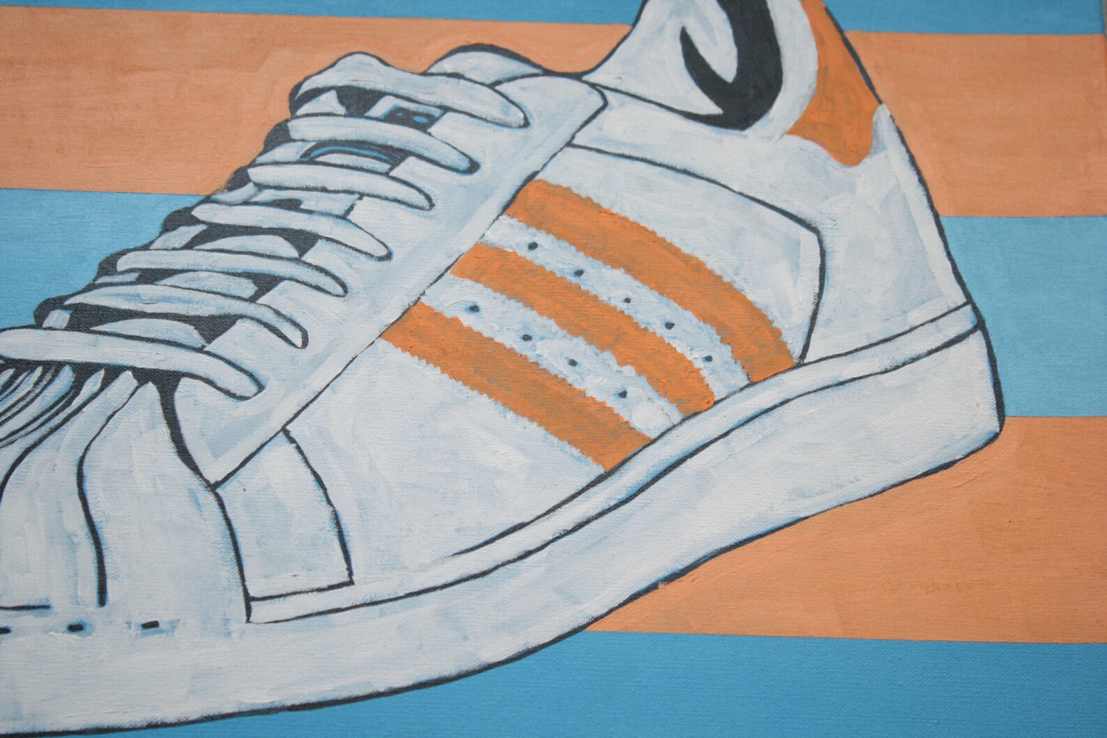 Hand-painted Original Adidas Shell Toe my Adidas - Etsy