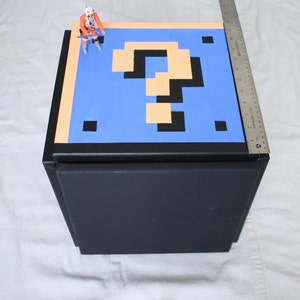 Hand-painted Original Super Mario question Cube - Etsy