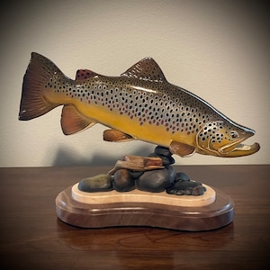 Original Wood Carving river Keeper - Etsy