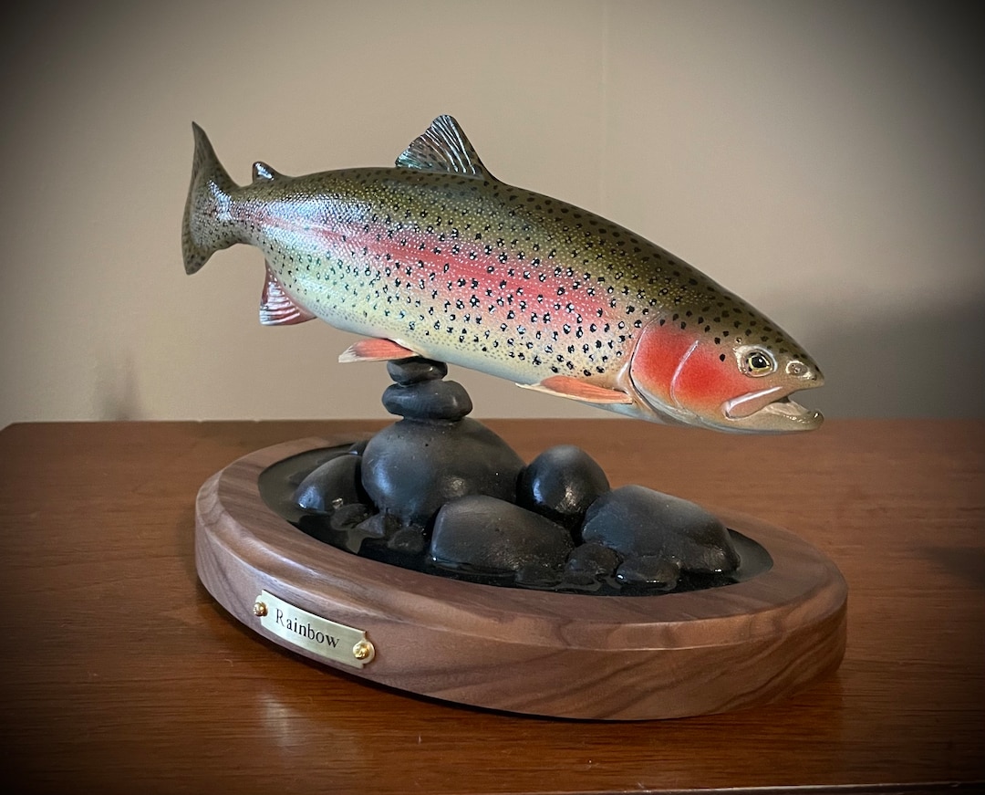 Rainbow Trout Carving 9” Series - Etsy