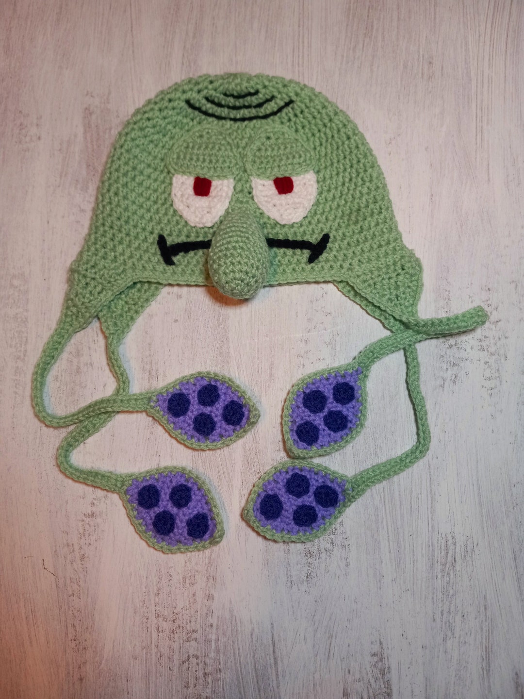 Crochet Squidward Hat - Etsy
