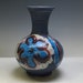 Vintage 1972 B Welsh Studio Art Pottery Vase Blue Flower Stoneware ...