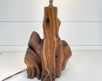 Burl Lamp - Etsy