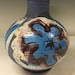 Vintage 1972 B Welsh Studio Art Pottery Vase Blue Flower Stoneware ...