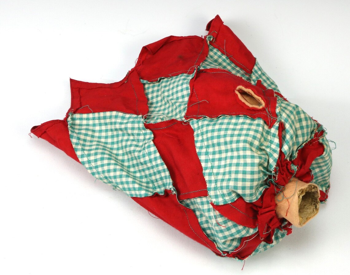 Vintage German Hand Puppet Boy Jester Glass Eyes Felt Kersa | Etsy