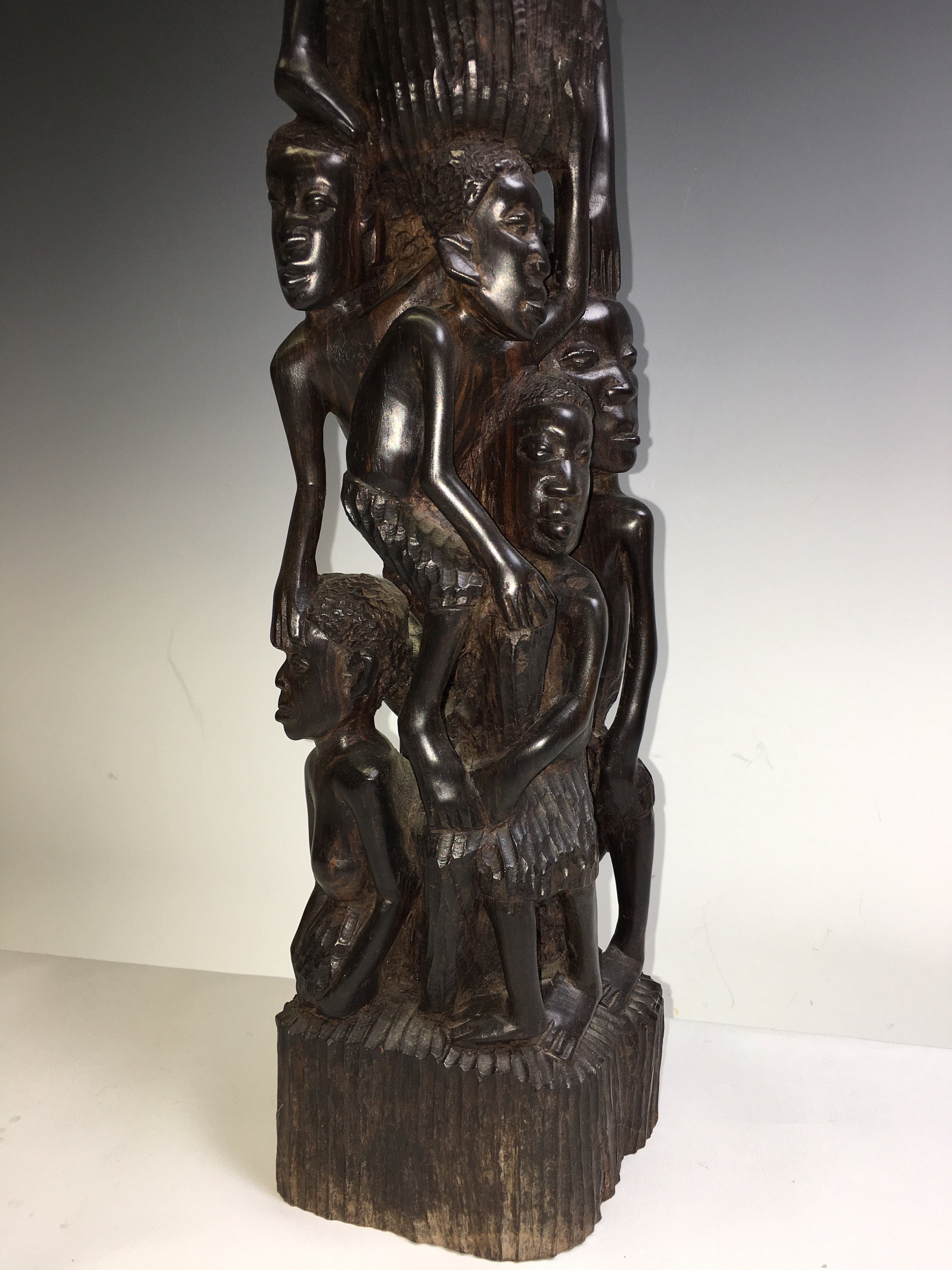 Vintage Amazing Hand Carved Wooden African Family Tree of Life | Etsy