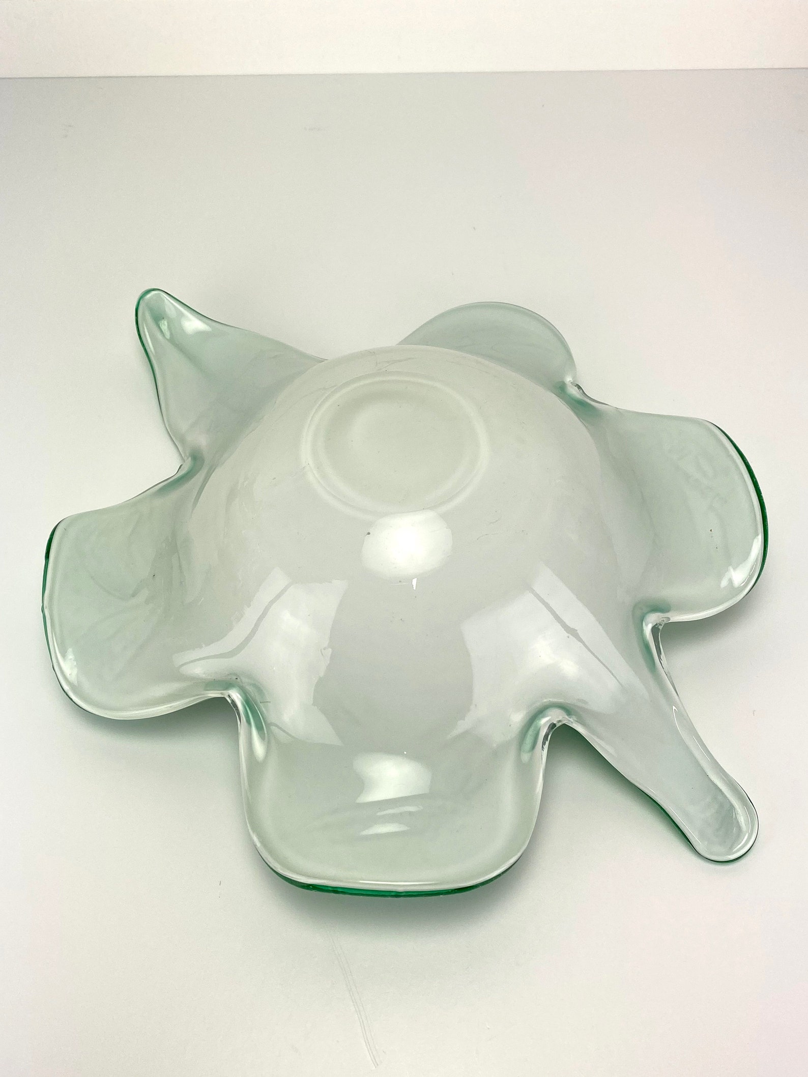 Vintage Murano Green Millefiori Art Glass Candy Dish Bowl Ashtray Mid ...