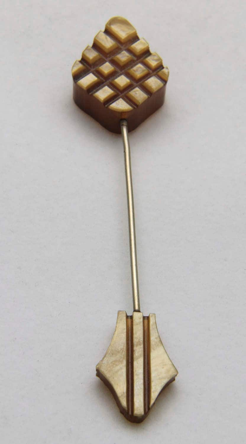 Vintage Bakelite Amber and Gold Arrow Stick Pin - Etsy
