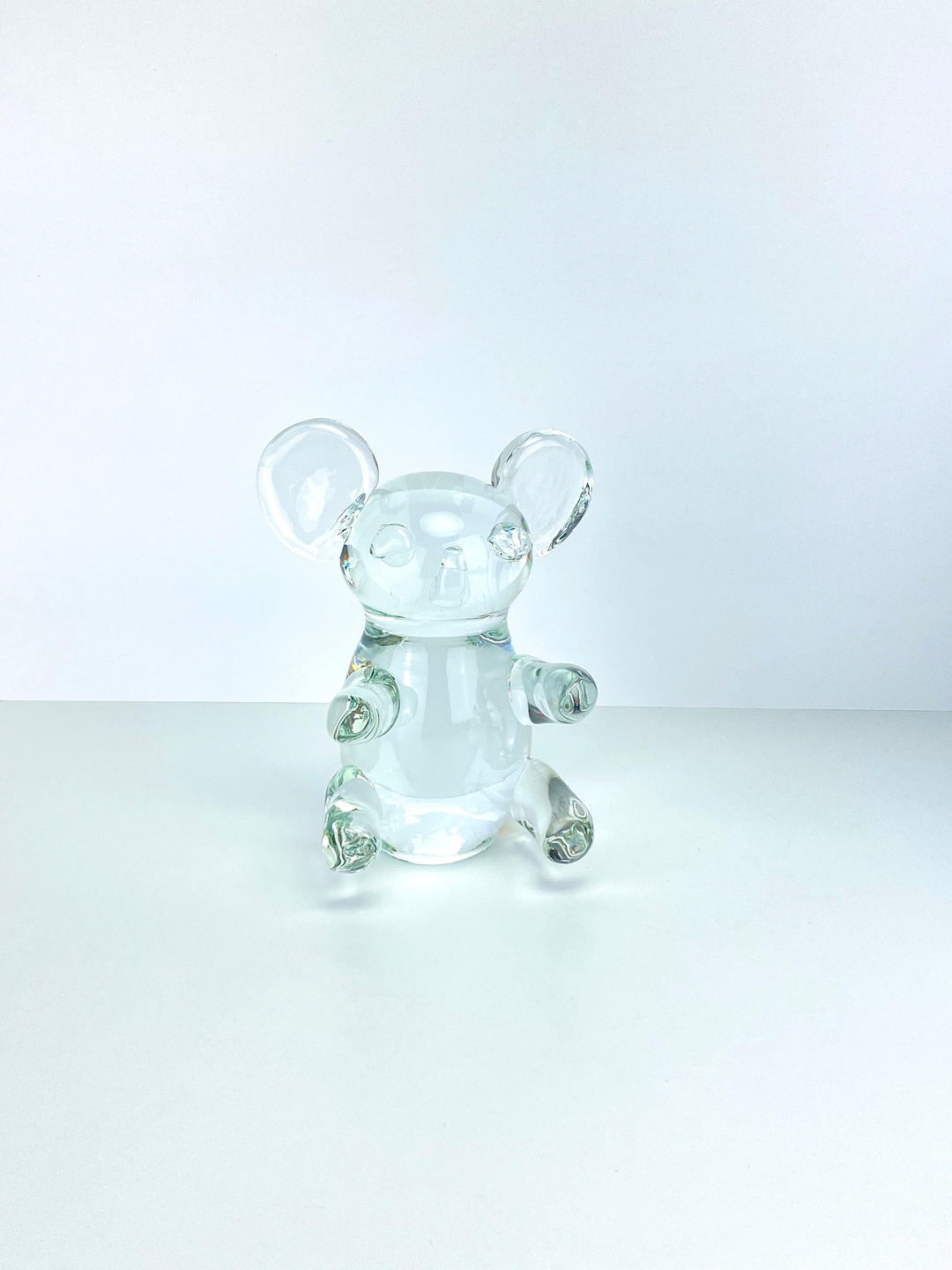 Vintage Blown Art Clear Glass Koala Bear Sculpture Figure Sweden - Etsy