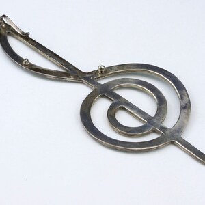 Vtg Bowannie Zuni Treble Clef Musical Note Turquoise Sterling Pendant ...