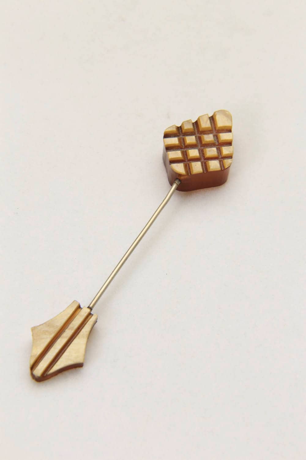 Vintage Bakelite Amber and Gold Arrow Stick Pin - Etsy