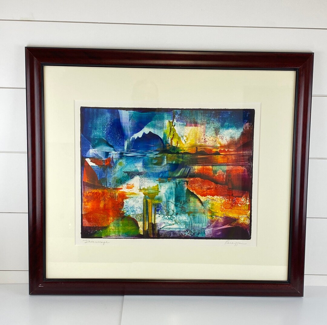 Gail Perazzini Abstract Modern Art Monotype Variation Print Dreamscape ...