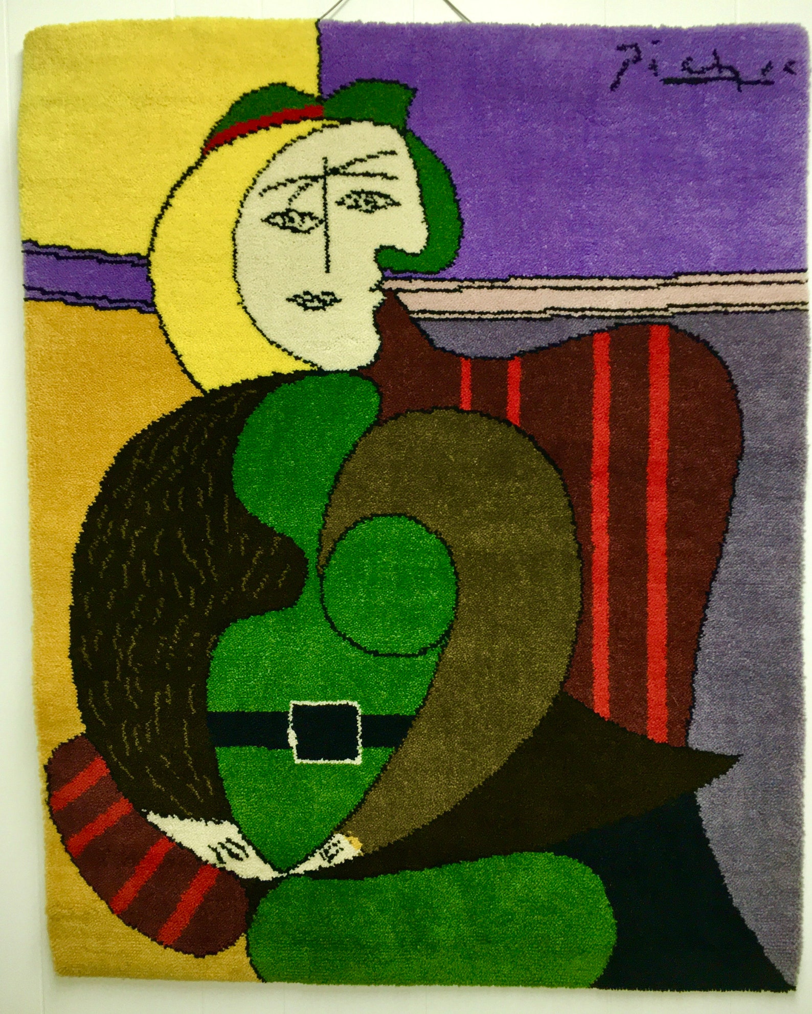 Couristan Pablo Picasso the Red Armchair Wool Area Accent Rug | Etsy