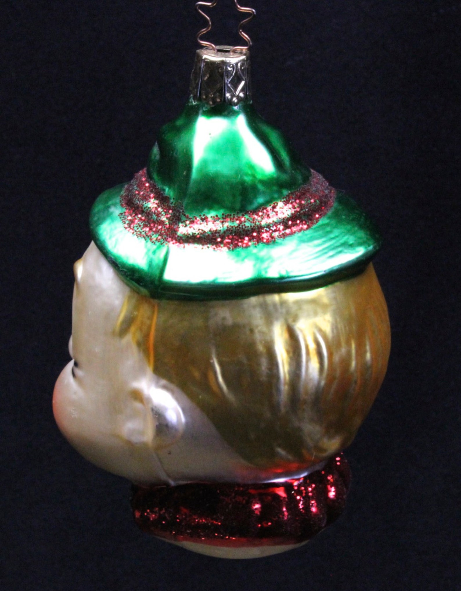 Vintage German Made Elf Boy Head Mouth-blown & Hand-painted Christmas ...