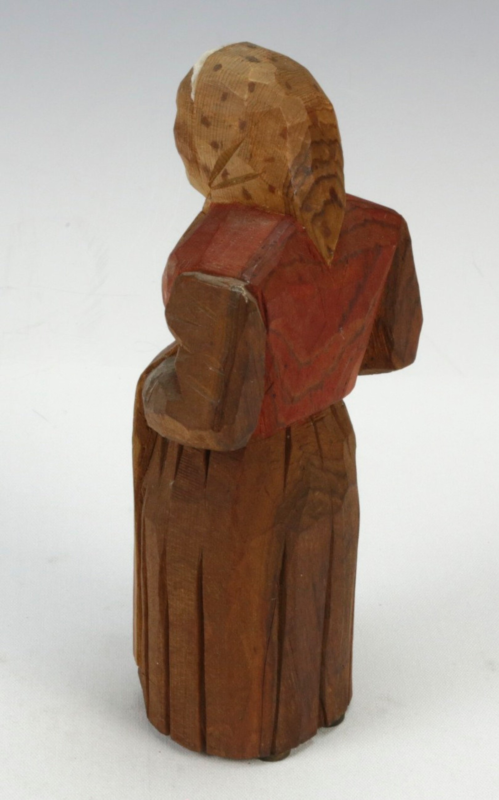 Vtg Hand-carved Wooden Wood Figure Old Woman Lady Sweden - Etsy