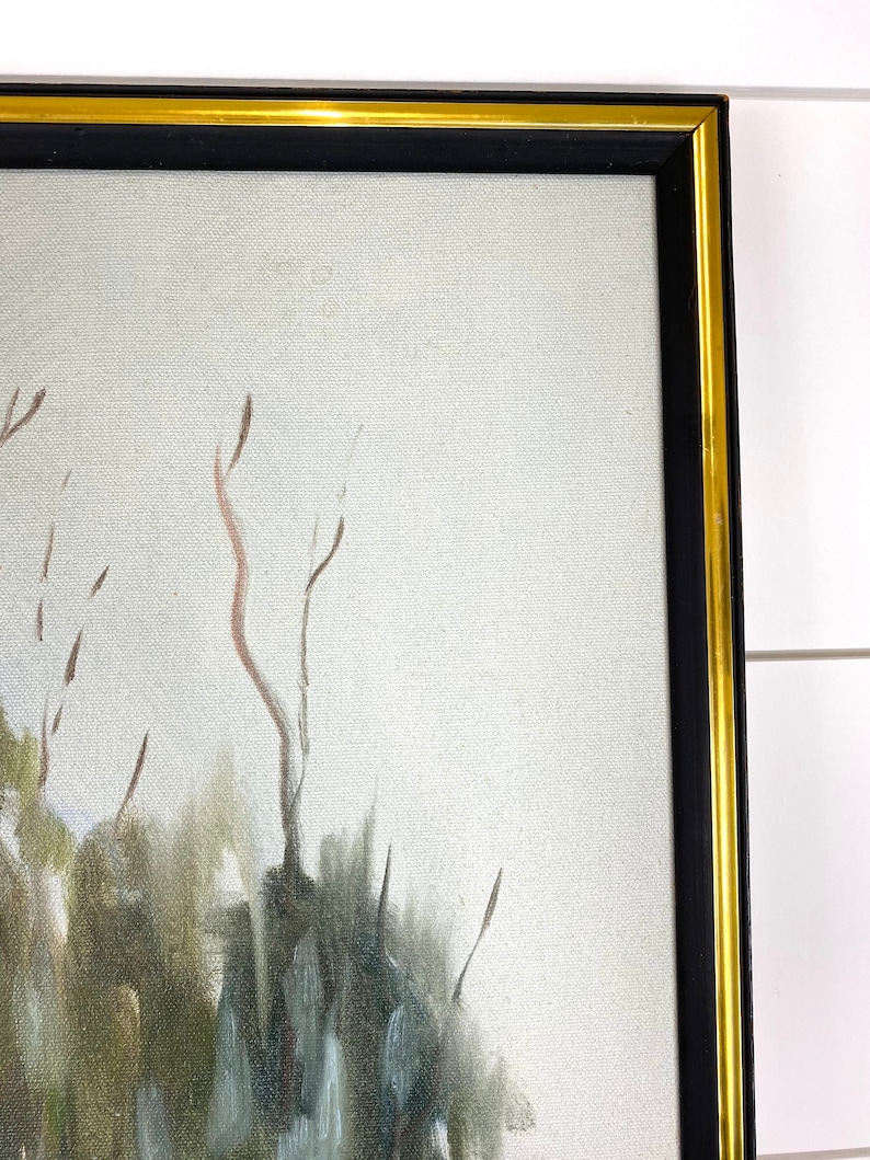 Original Brumbaugh Art Painting on Canvas Mid Century Eucalyptus Tree ...