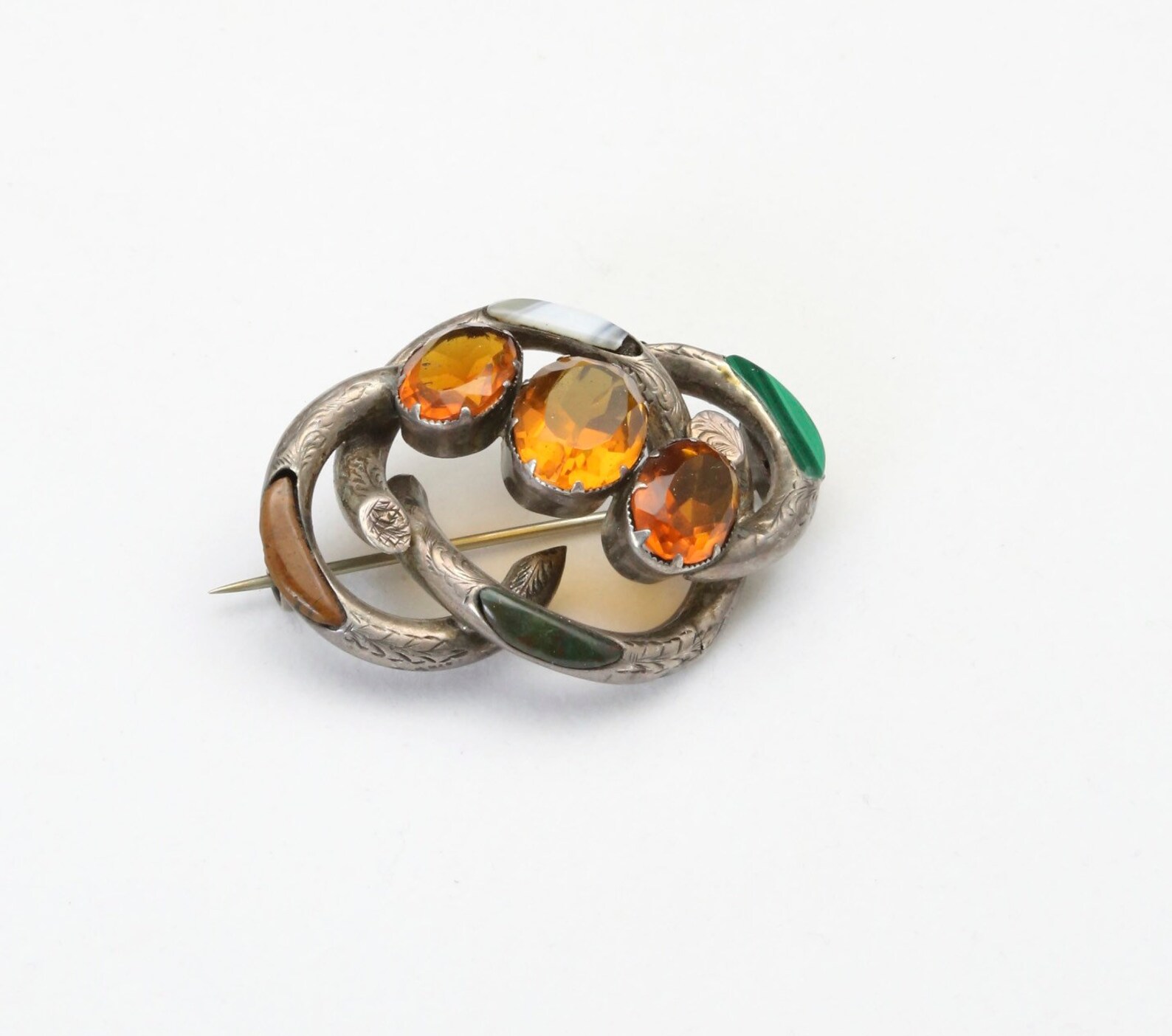 Antique Victorian 1880s Scottish Lovers Knot Pin Brooch - Etsy