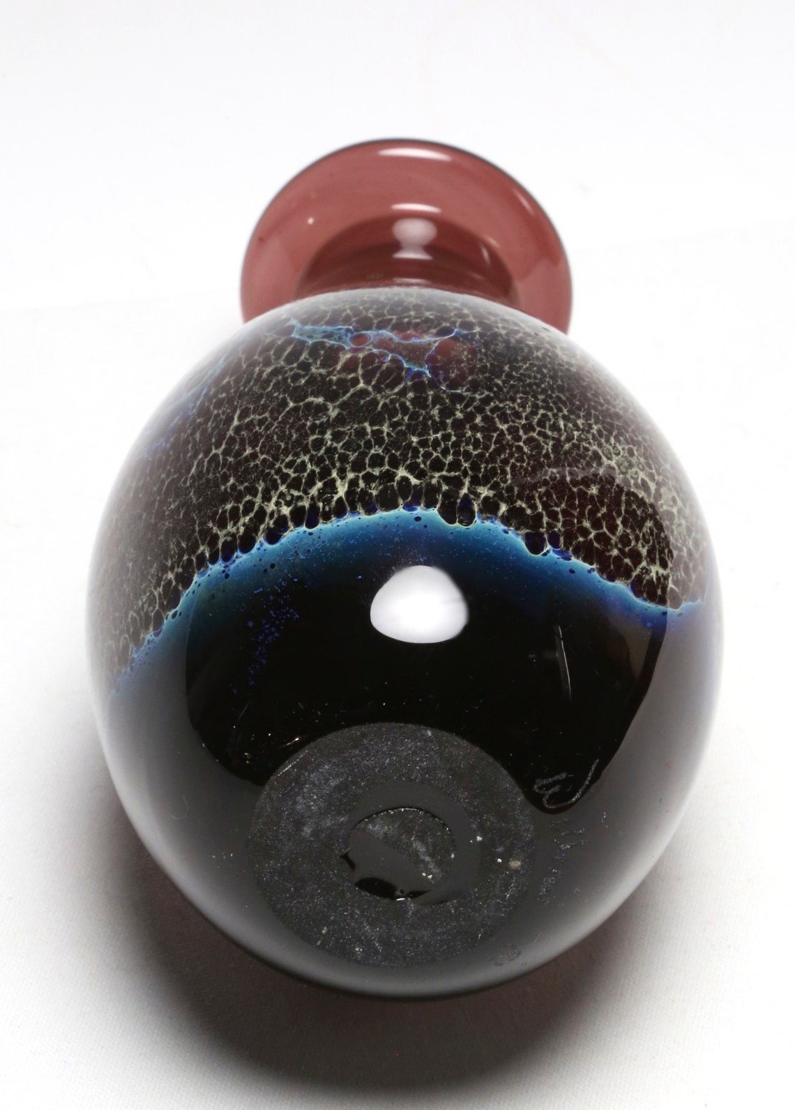 Vtg Buzz Williams 1981 Studio Art Blown Glass Bud Vase Purple | Etsy