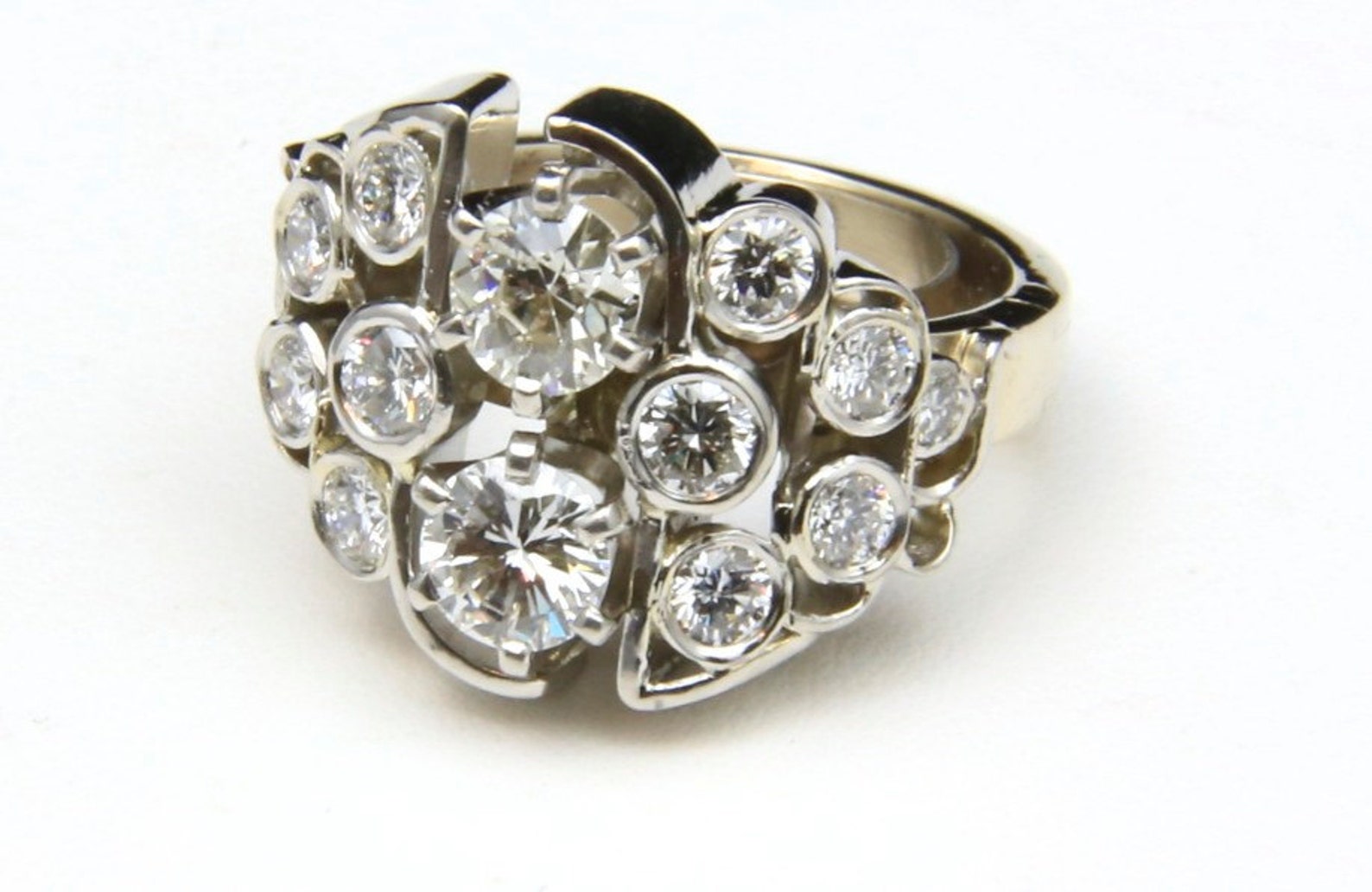 Amazing Multi-stone Diamond Platinum Ring Custom Master - Etsy