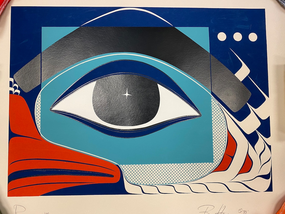 Barry Herem 1981 Raven First Nations Serigraph Art Print Limited ...