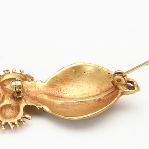 Vintage Mayan Aztec Figural Pin Brooch Gold Tone Estate Sun Moon Pre ...