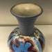 Vintage 1972 B Welsh Studio Art Pottery Vase Blue Flower - Etsy