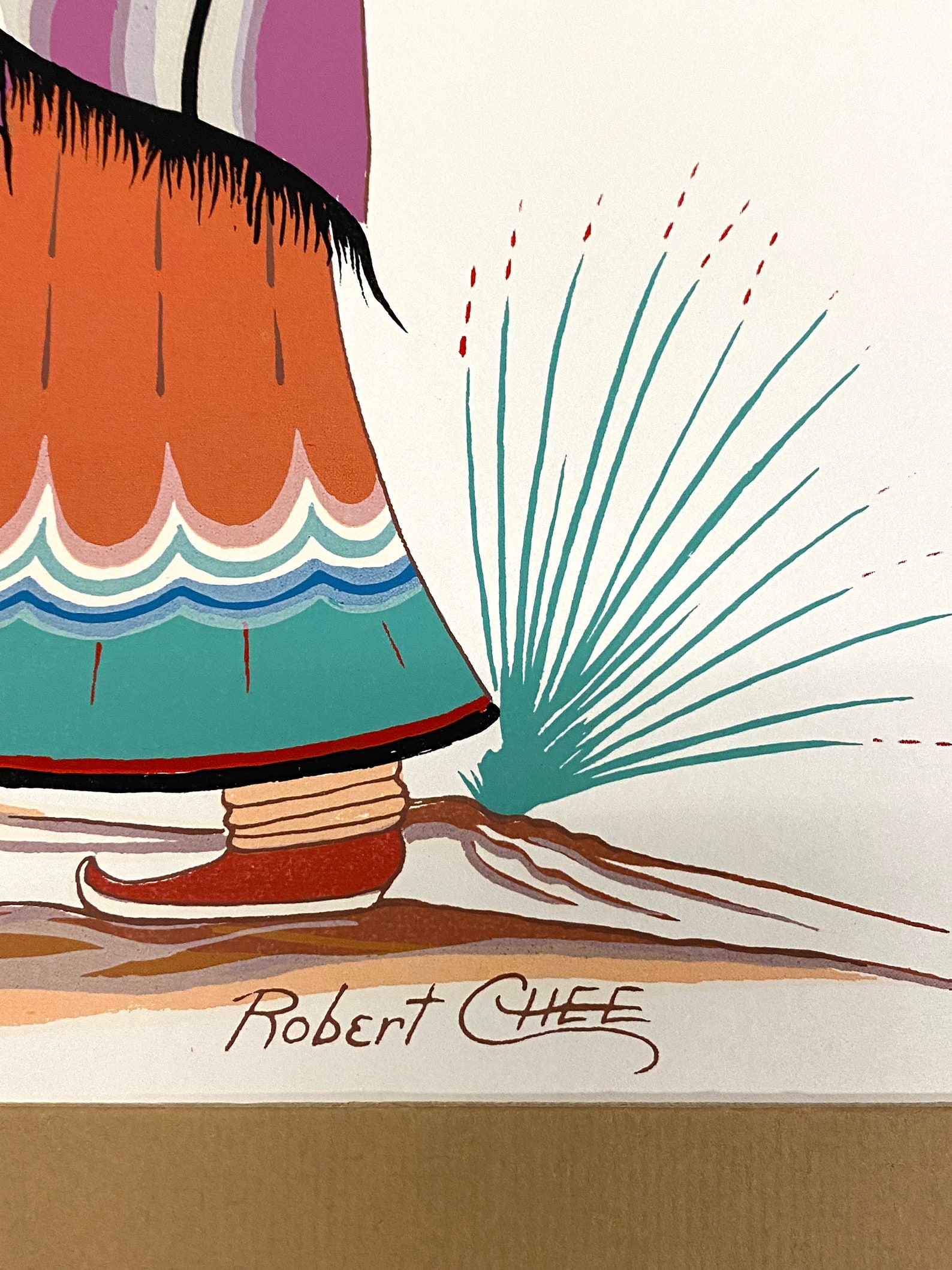 Robert Chee Hand Silkscreen Art Print Native American Family - Etsy