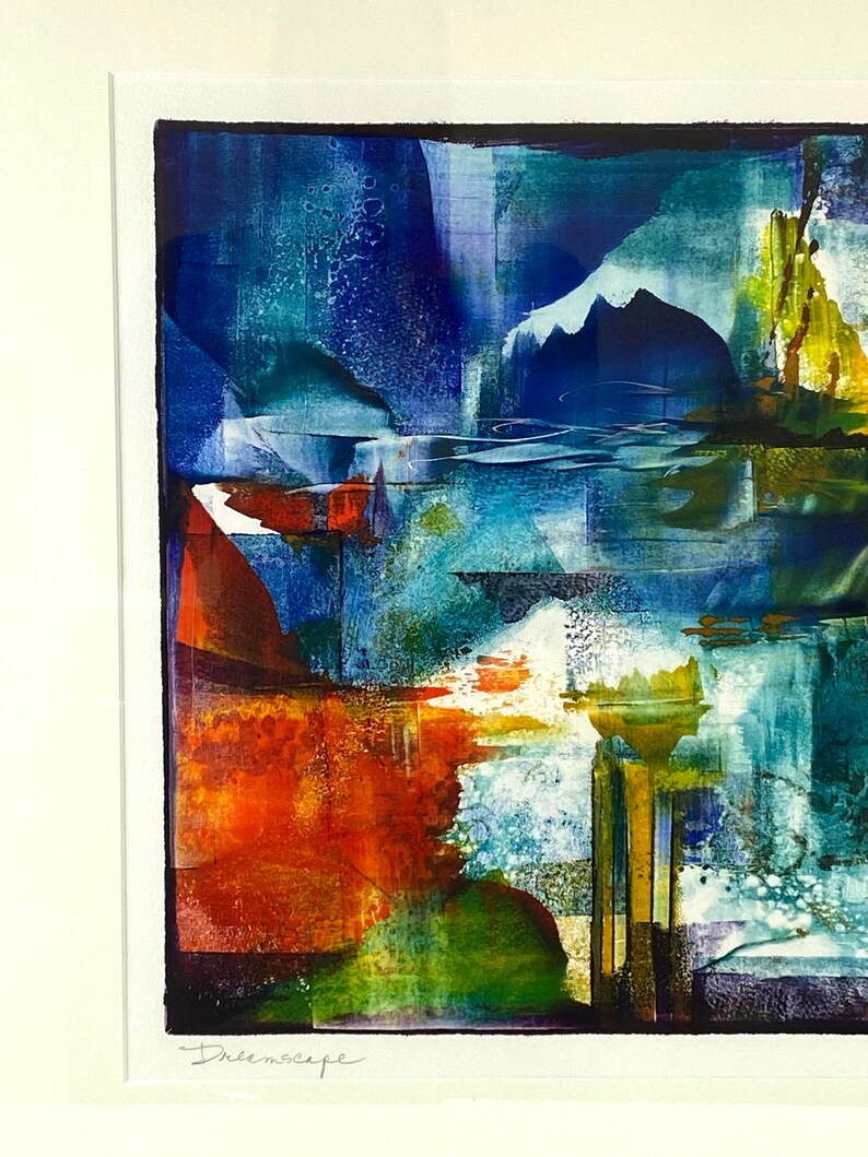 Gail Perazzini Abstract Modern Art Monotype Variation Print - Etsy