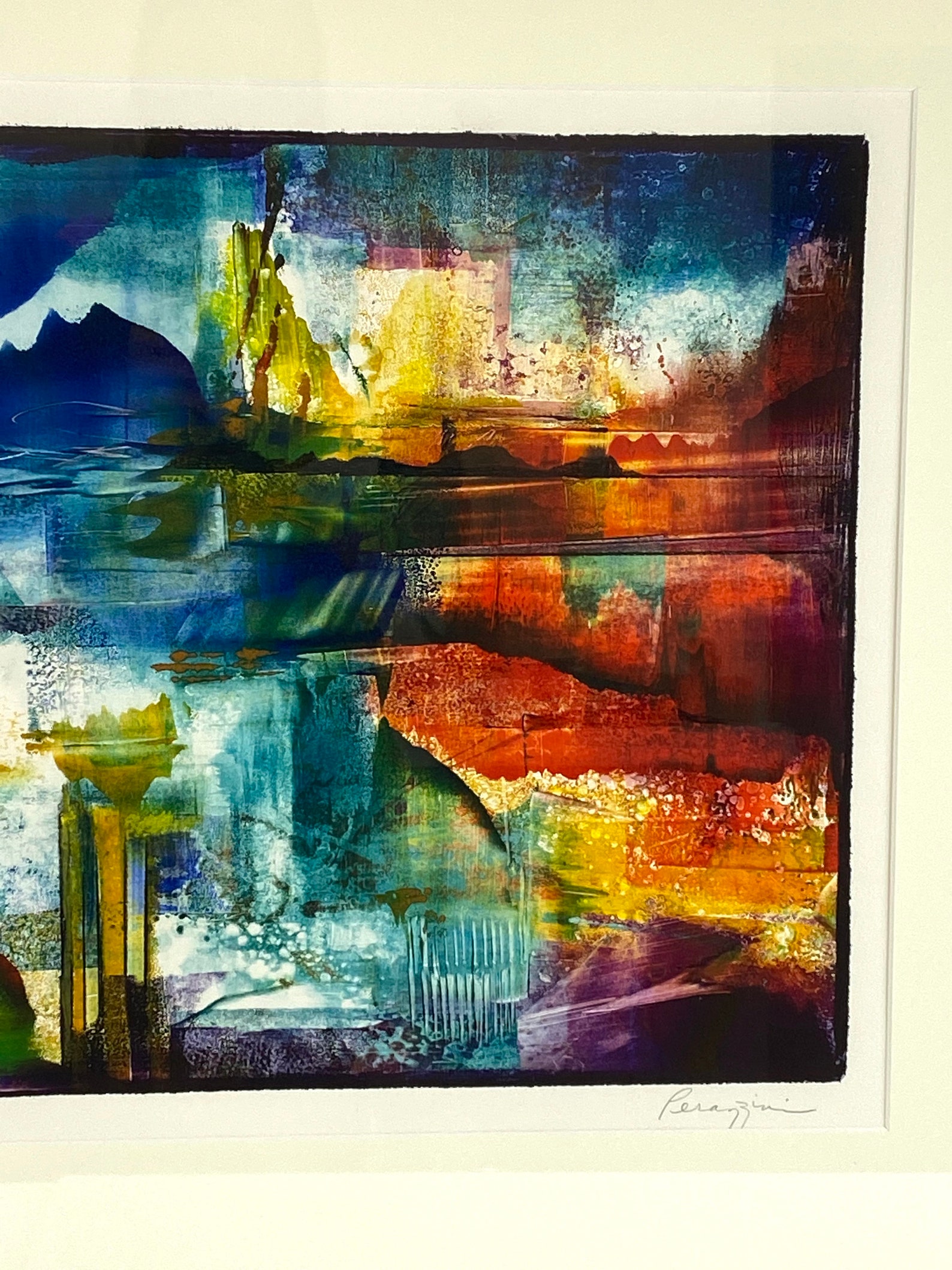 Gail Perazzini Abstract Modern Art Monotype Variation Print - Etsy