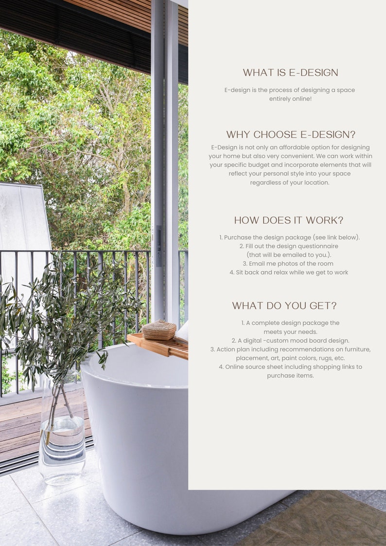 Bathroom Interior E-design Service: Custom Design Plan (PDF) - Etsy
