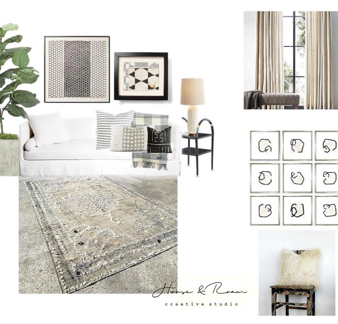 Custom Interior Design Package. Interior Decor Accessory Selections and ...