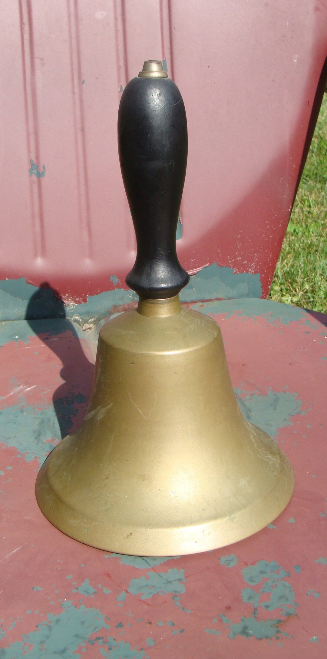 Large Heavy Antique Brass Bell School Yard Bell Class Bell - Etsy