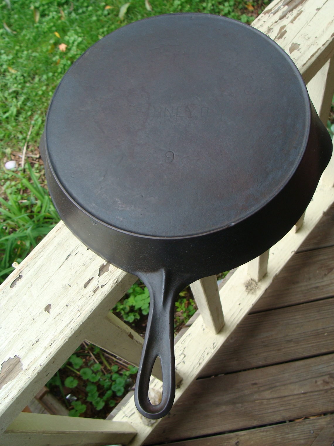 Antique Cast Iron Heat Ring Skillet Sidney Hollow Ware Sidney - Etsy