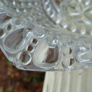 Early American Pattern Glass Antique Diamond Triangle Tab Handle Bowl ...
