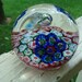 Art Glass Paperweight With A Suspended Bubble and Close Packed ...