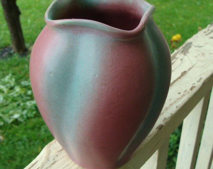 Brush Mccoy Pottery Jewel Line Vase Art Deco Stoneart Line - Etsy
