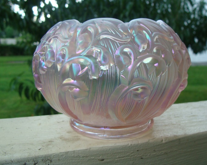 Fenton Pink Iridescent Carnival Glass Opalescent Art Glass - Etsy