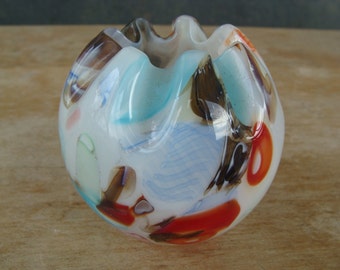 Glass Rose Bowl - Etsy