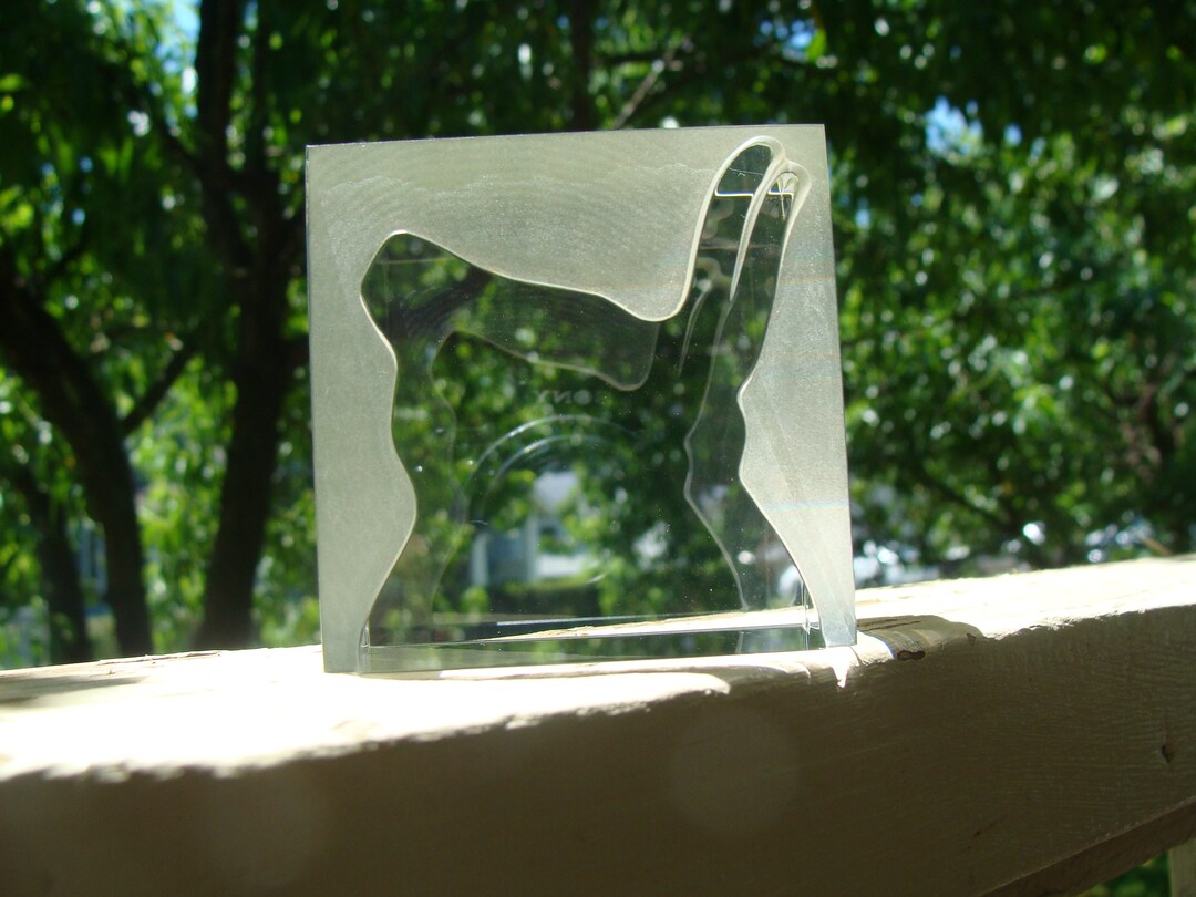 Steuben Crystal Cube Bull Paperweight Unsigned Steuben Art Glass - Etsy