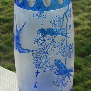 Antique Czech Bohemian Cut Cameo Art Glass Vase Lamp Base Kralik or ...
