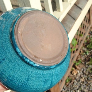 Mid Century Art Pottery Flower Pot Planter Turned Ceramic Red Clay With ...