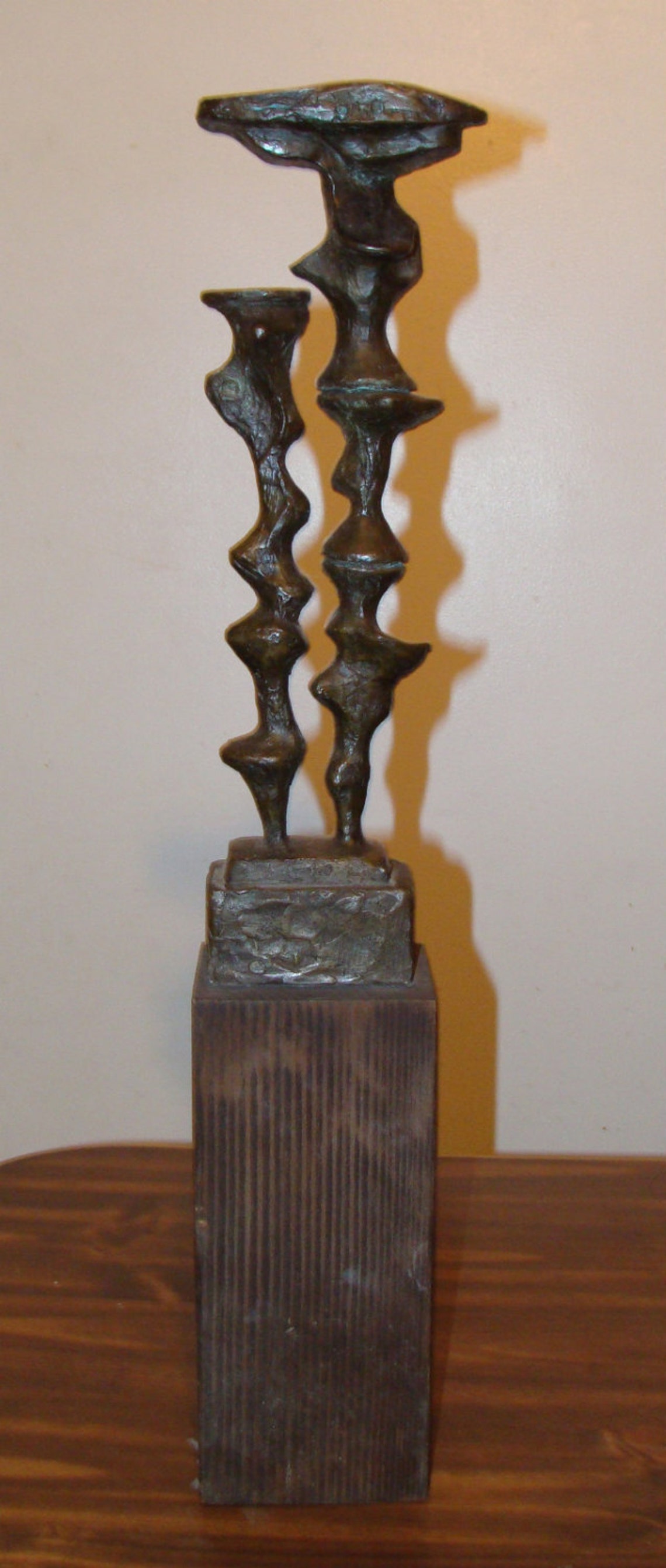 Contemporary Brutalist Art Bronze Sculpture Solis Bronze on - Etsy