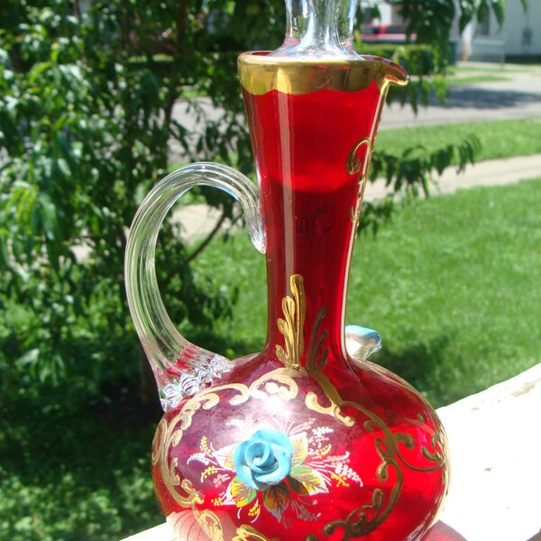 Glass Ewer - Etsy