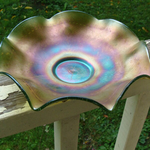 Bullseye Glass Bowl - Etsy