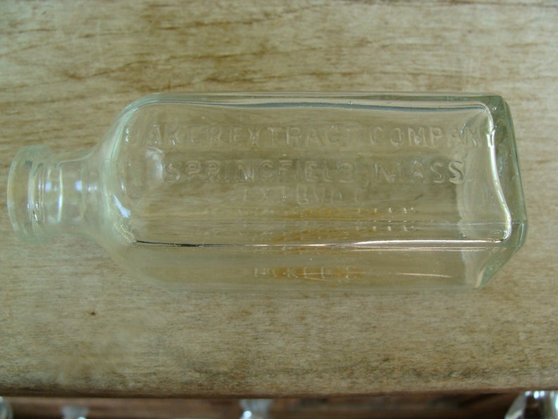 Old Extract Natural Remedy Medicine Bottle From Baker Extract - Etsy